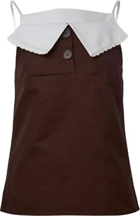 Shushu/Tong caraco à design évasé - Marron