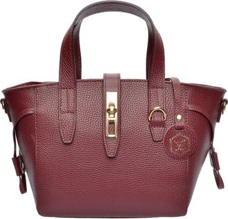Luisa Vannini Violette Lederhandtasche