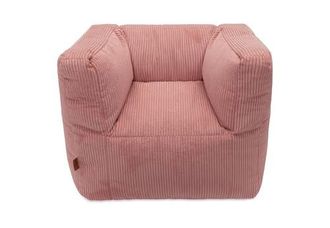 Jollein Kindersessel Corduroy Wild Rose - Weicher Kinder Sessel aus Cordstoff f&uuml;r Kleinkinder - Leicht & Gem&uuml;tlich - Perfekt f&uuml;rs Kinderzimmer - Altrosa