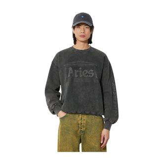 Aries Aged Ancient Column Sweat - - Sweatshirts & Hoodies - Herren - Grau - M
