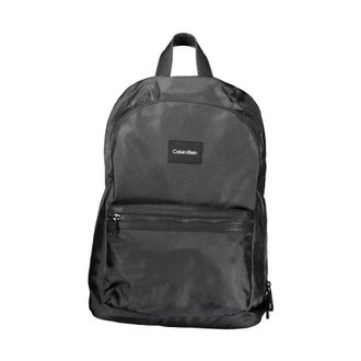 Calvin Klein Schwarzer Polyester Rucksack mit Laptopfach - - Bags - Herren - Schwarzk - ONE SIZE