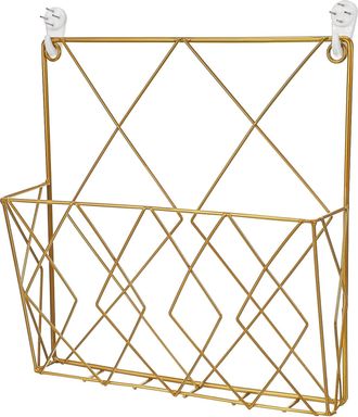 Angoily HONMEET Metall Wandregal f&uuml;r B&uuml;cher und Magazine Stabiler Platzsparender Zeitschriftenhalter mit Offenem Design Multifunktionaler Aufbewahrungsst&auml;nder