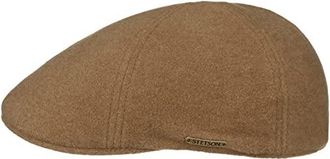 Stetson Casquette Texas Wool Gatsby Cap Homme - Casquettes Gavroche Forme de Bec avec Visiere, Doublure, Doublure Hiver Automne-Hiver - XXL (62-63 cm) chatain