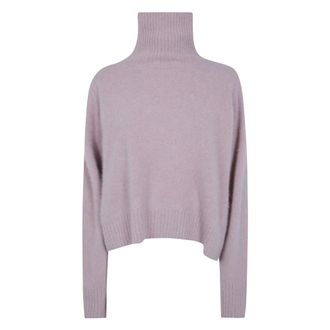 C.T. Plage Pull &agrave; col roul&eacute; &agrave; manches longues - Femme - Pulls - Rose - Taille: 38 FR