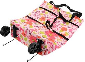 Cabilock Sac Chariot Courses Pliable à Roulettes Sac de Courses Multifonction Polyester Résistant et Étanche Trolley Pliant Compact pour Shopping Pratique Quot