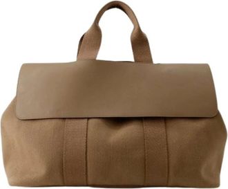 Herm&egrave;s Sac cabas Pre-owned Kara - Femme - Pre-owned - Beige - Taille: ONE Size