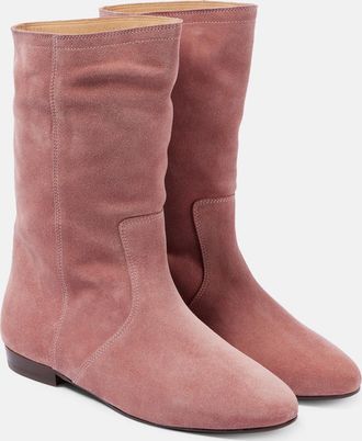 Isabel Marant Stiefel Stefa aus Veloursleder