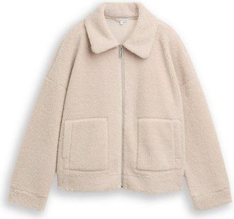 Tom Tailor Sweatjacke Strick & Sweatshirts Sweatjacke aus Teddyfleece