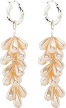 Magda Butrym Femme, Accessoires, Beige, Taille: ONE Size Pearl Cluster Drop Earrings
