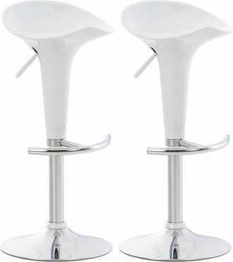 Clp 2er Set Barhocker Saddle weiß