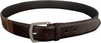 Paolo Vitale Handgemachter Lederg&uuml;rtel - Modell 1325722 - - Accessories - unisex - Braun - 110 CM