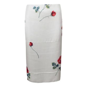 N&deg;21 Femme, Jupes, Blanc, Taille: 46 FR Floral pencil skirt