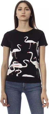 Trussardi Kurzarm-T-Shirt mit Rundhalsausschnitt - - Tops - Damen - Schwarzk - S