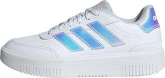 adidas Damen COURTBLOCK Shoes Schuhe, FTWR White/FTWR White/Clear pink, 39 1/3 EU
