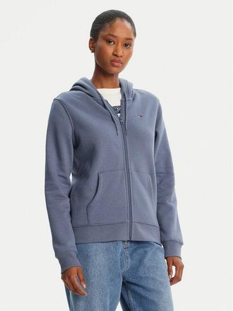 Tommy Jeans Sweatshirt Flag DW0DW19729 Blau Regular Fit