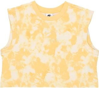 Nike Wave Dye Cropped Tank Top - - Sport - Damen - Gelb - S