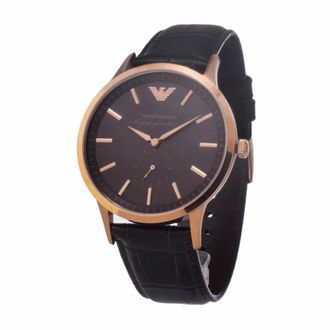 Emporio Armani Edelstahl Quarz Uhr - - Accessories - Herren - Rosa - ONE SIZE