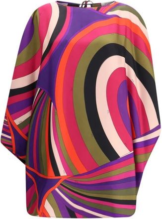 Pucci Femme, Vestes, Multicolore, Taille: ONE Size Caftan Court