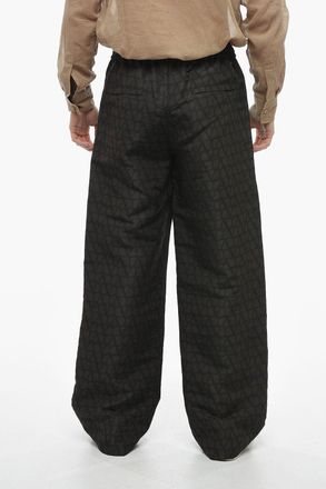 Valentino Jogginghose aus Seide mit Allover-Logoprint Valentino