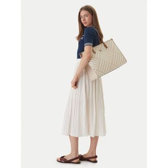 Tommy Hilfiger Handtasche Tommy Hilfiger Th City Tote AW0AW18394 Beige