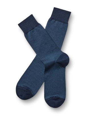 CHARLES TYRWHITT Socken mit Streifen - Indigoblau