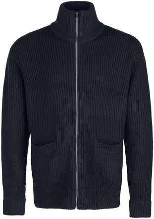 Urban Classics Herren Strickjacke Zip Cardigan Black S