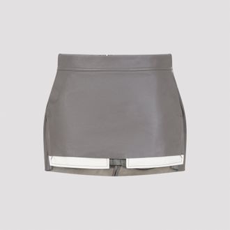 Rick Owens Mini-jupe antibrouillard coup&eacute;e