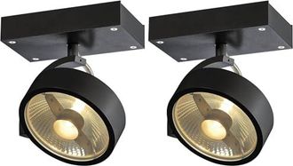 SLV KALU | Dimmbare Wand- und Deckenleuchte zur Beleuchtung innen, LED Strahler, dreh- und schwenkbar, LED Spot, Deckenstrahler, Decken-Lampen | einflammi