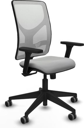 Piqueras y Crespo Stuhl aus Netzstoff mit 3D-Armlehnen, h&ouml;henverstellbare Lendenwirbelst&uuml;tze. Ausgestattet mit 3 Positionen und Schneideschaum. Mit Rollen von 65 mm Par