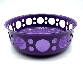 Kimmel Schale Obstschale Brötchenschale Brotkorb Brötchenkorb Obstkorb Servierkörbchen Obstschale Brotschale 20 cm im Durchmesser, aus Kunststoff, Mehrwegges