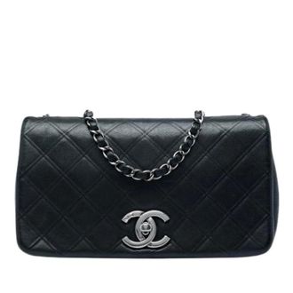 Chanel Sac bandouli&egrave;re vintage Pre-owned - Femme - Pre-owned - Noir - Taille: ONE Size