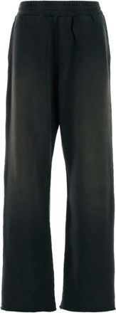 Golden Goose Femme, Pantalons, Noir, Taille: 36 FR Pantalon de jogging en coton d&eacute;lav&eacute;