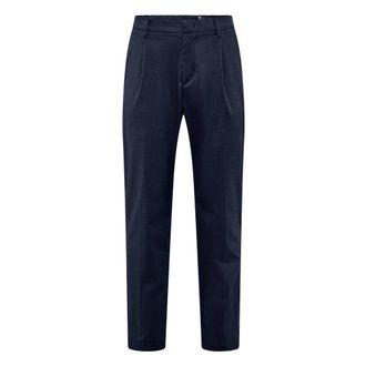 Bomboogie Homme, Pantalons, Bleu, Taille: W38 Pantalon chino coupe slim en flanelle extensible