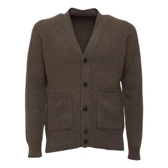 FILIPPO DE LAURENTIIS V-Ausschnitt Cardigan - - Knitwear - Herren - Braun - S