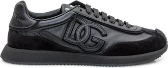 Dolce & Gabbana Homme, Chaussures, Noir, Taille: 42 EU Cushion Low-top Baskets