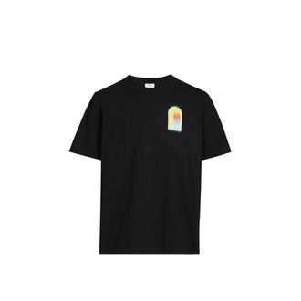 Casablanca T-shirt imprim&eacute; &agrave; col rond en coton