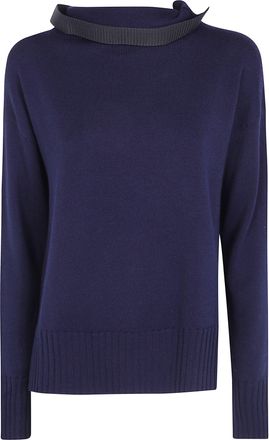 Pierantonio Gaspari Sweater High Neck 1V6828m. Qa9 V48 Blue