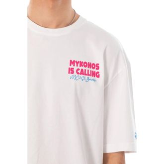 MC2 Saint Barth Homme, Maillots de bain, Blanc, Taille: L Delmar Relaxed Tee