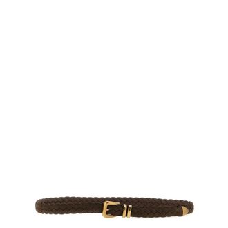 Brunello Cucinelli Homme, Accessoires, Brun, Taille: 115 CM Braided Suede Belt