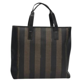 Fendi Sac cabas en cuir Pre-owned - Femme - Pre-owned - Brun - Taille: ONE Size