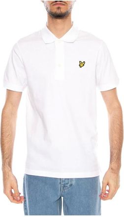 Lyle & Scott Homme, Tops, Blanc, Taille: XL Polo en jersey