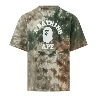 A Bathing Ape A Bathing Ape, Homme, Tops, Multicolore, Taille: 2XL Tee Tie Dye Coupe Relax&eacute;e