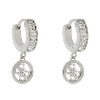Guess Ohrringe Guess Huggie Me JUBE03 147JW Silber rhodiniert
