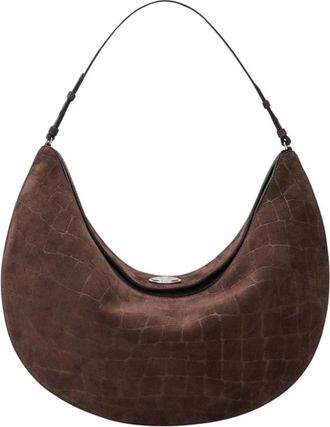 Jacquemus Femme, Sacs, Brun, Taille: ONE Size Le Calisso Rond Sac Bandoulière en Daim