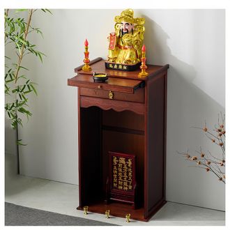 Generic Buddha-Altartisch, buddhistischer Puja-Schrein, Meditationstisch, eleganter spiritueller Tisch for Anbetung und Meditation(52CM/20.4IN)