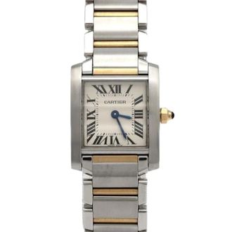 Cartier Pre-owned Tank Francaise Stainless Steel Yellow Gold Quartz - Femme - Pre-owned - Jaune - Taille: ONE Size