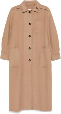 Max Mara Femme, Manteaux, Beige, Taille: 38 FR Aldo Manteau crois&eacute;