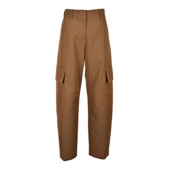 Palm Angels Stilvolle Hose aus Baumwollmischung - - Trousers - Damen - Braun - S