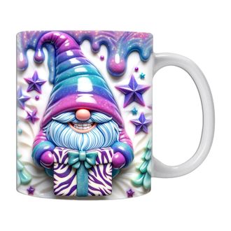 Generic Weihnachtszwerg-Tasse, Kaffeetasse, Gnome, Gartentasse aus Keramik, -Gnom-Tasse, bunte Zwerge mit Boxen, Kaffeetasse 350 ml f&uuml;r einen coolen Geburtsta