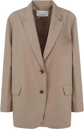 Frankie Shop Bea button blazer - Nude